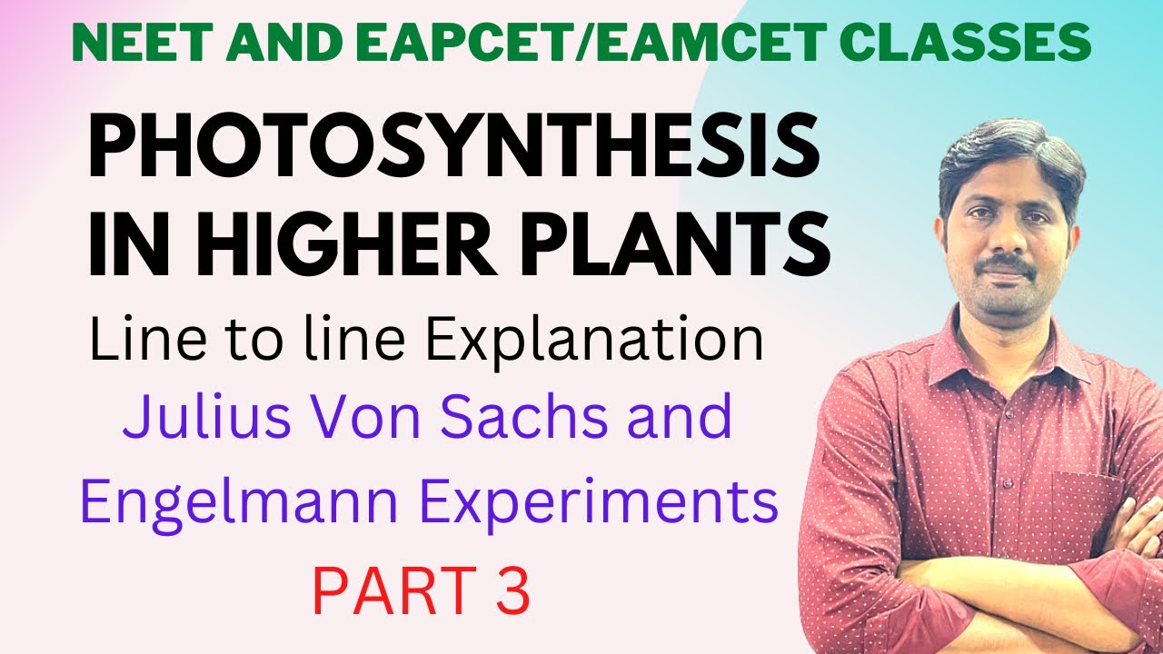 Julius Avon Sachs and Engelmann Experiments || Photosynthesis in Higher ...
