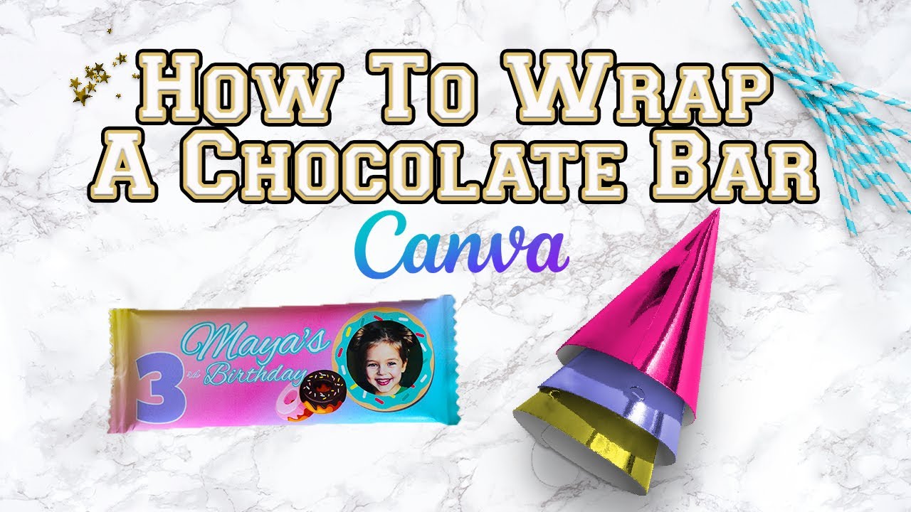 How To Assemble Custom Party Favor | Custom Candy Bar Wrapper - YouTube
