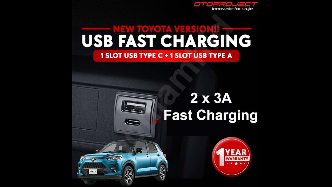 USB Fast Charging RAIZE ROCKY V2 OtoProject Charger HP Mobil 3A - YouTube
