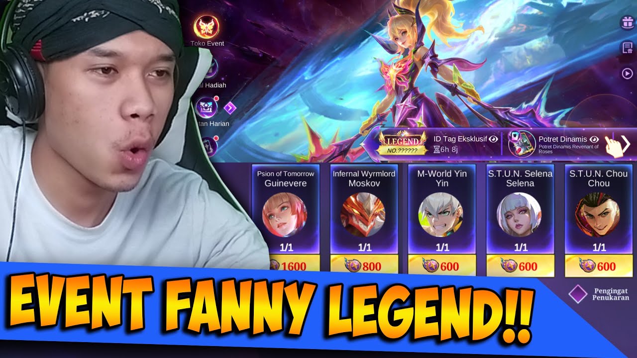 Banyak Skin Limit Resale !!! Event Galactic Starhawk Skin Fanny Legends ...