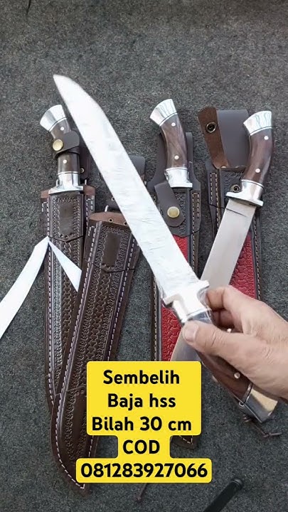 Sembelih Baja hss Bilah 30 cm COD 081283927066 - YouTube