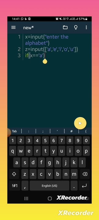 Code To Check Whether The Entered Alphabet Is A Vowel Or A Consonantpython Youtube
