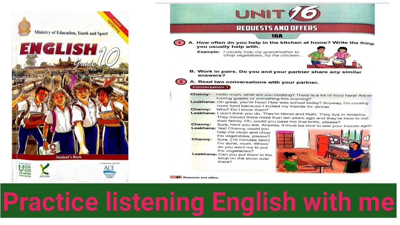 English Grade 10, tapscripts of Unit 16 : Requests and Offers ...