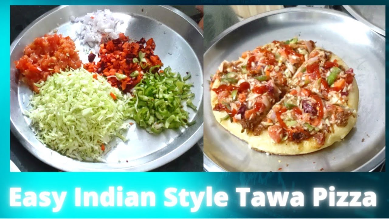 indian style pizza/veg pizza recipe/tawa pizza/chi & chi vlogs/Indian ...