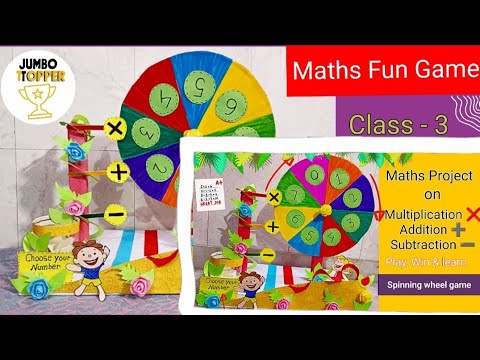 How do you make a spinning wheel of multiplication, addition ...