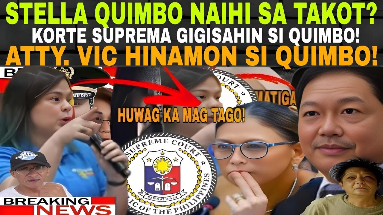 ATTY.VIC HINAMON SI STELLA QUIMBO NA ILABAS ANG TAPANG KORTE SUPREMA ...