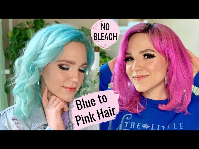 Light Blue And Pink Hair