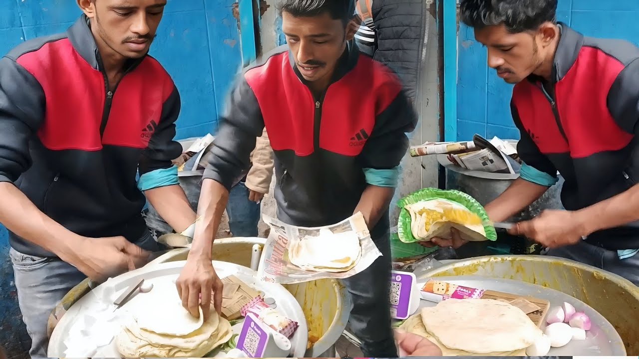 Kolkata Famous Raju Da Pocket Porota Rs.30/- Only | Indian Street Food ...