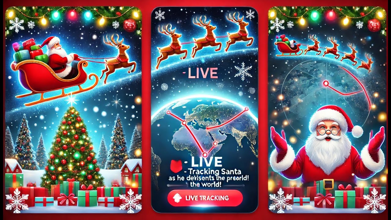 🎅 Santa's Journey LIVE: Follow the Magic Across the Globe! (Live Santa ...