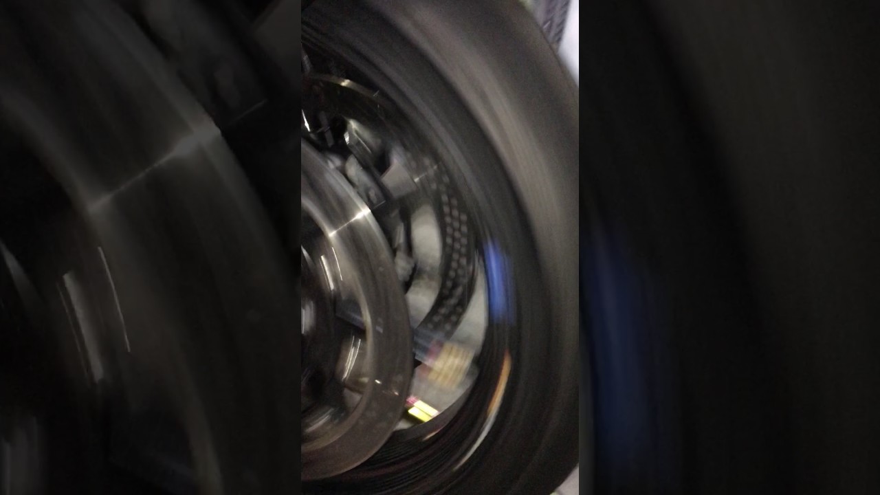 test spin of front wheel - YouTube