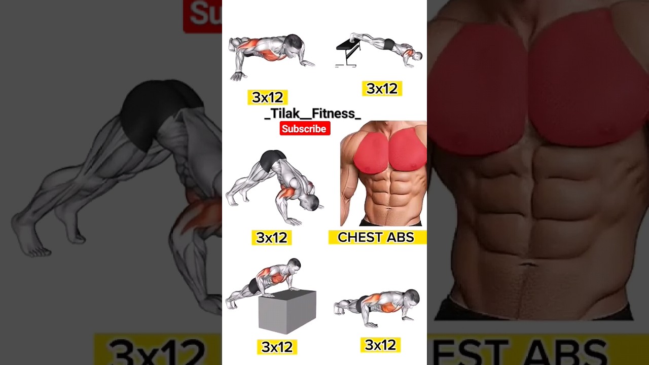 Chest & Six pack workout at home 🔥.#_fitness #_gym #_shorts #_workout ...