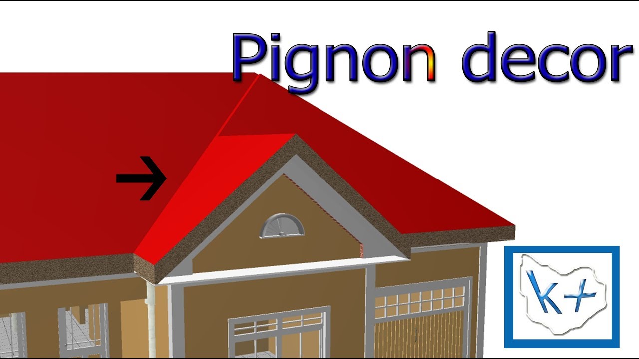 Archicad tutoriel ( Décoration du mur pignon ) 🌍🌍🌍 - YouTube