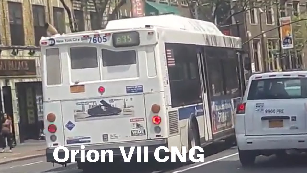 MTA Orion VII CNG & New Flyer C40LF on the B35 Bus Route - YouTube