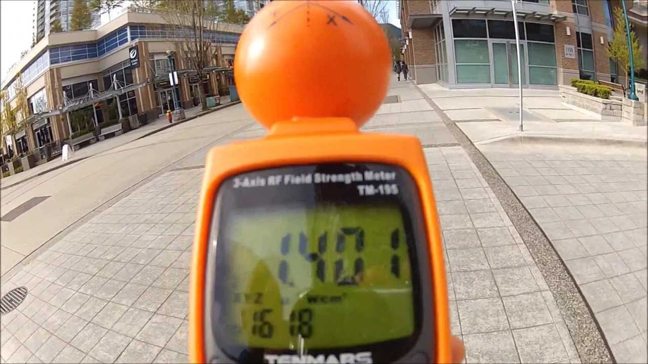 Cell phone booster anntena`s VS my RF meter - YouTube