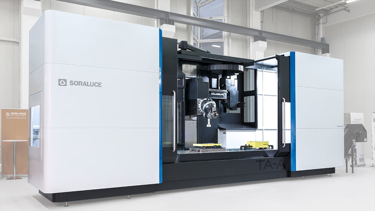 SORALUCE TA-A Bed type milling machine - YouTube