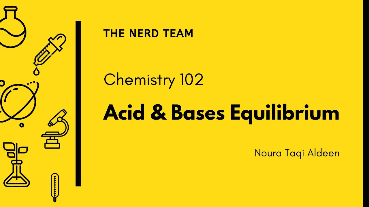 Chemistry 102: Chapter 16 Acid and base eq (University of Jordan ...