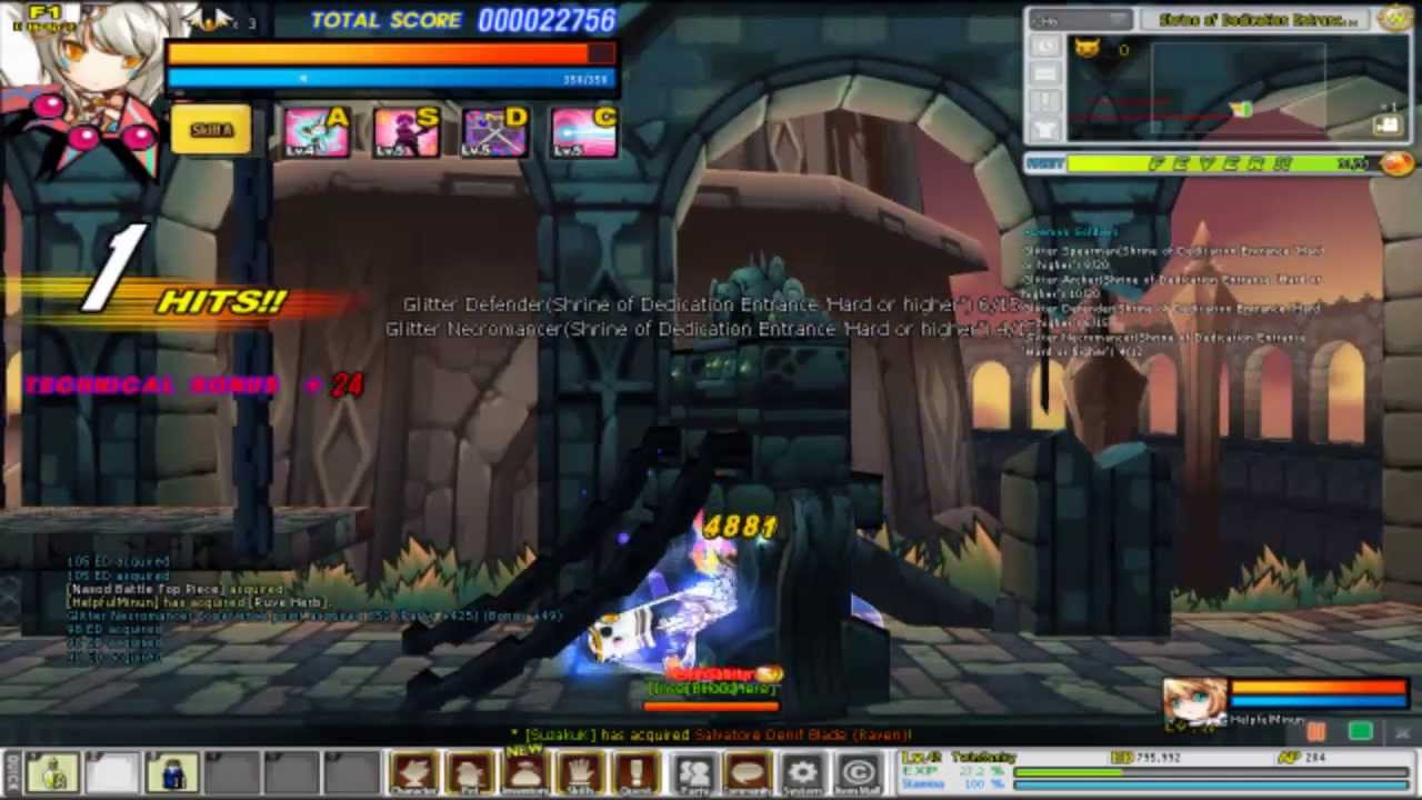 Elsword - Code Electra Shrine of Dedication Entrance (VH) - YouTube