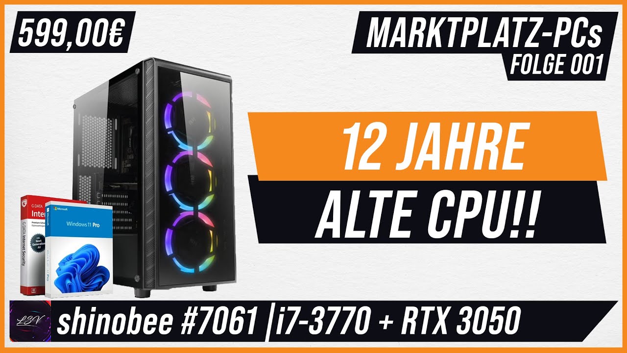 12 Jahre ALTER Prozessor in NEUEM PC??! | Markplatz-PCs #001 | shinobee ...