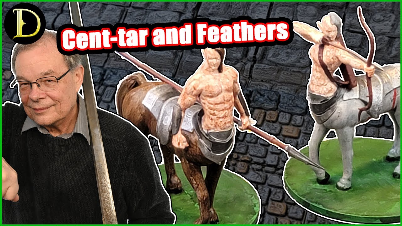 Working on the D&D Centaur 3d Printing Figures - YouTube