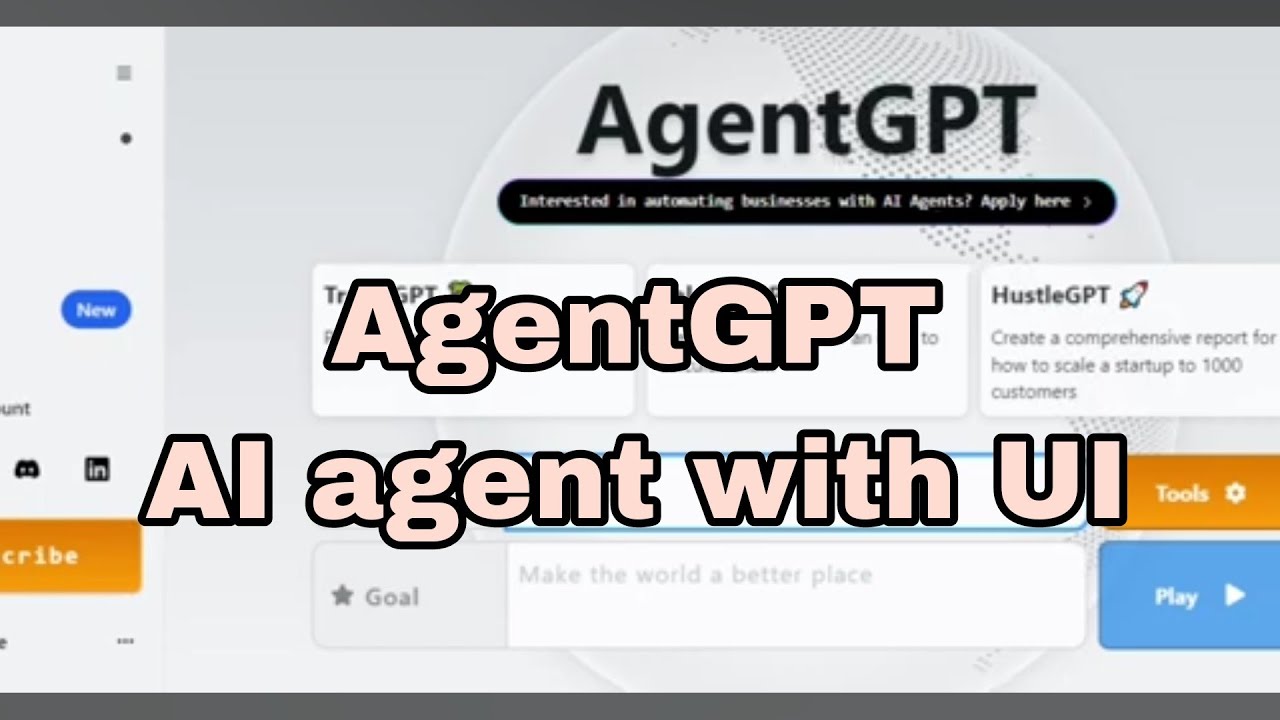 What is AgentGPT? explained with demo - YouTube