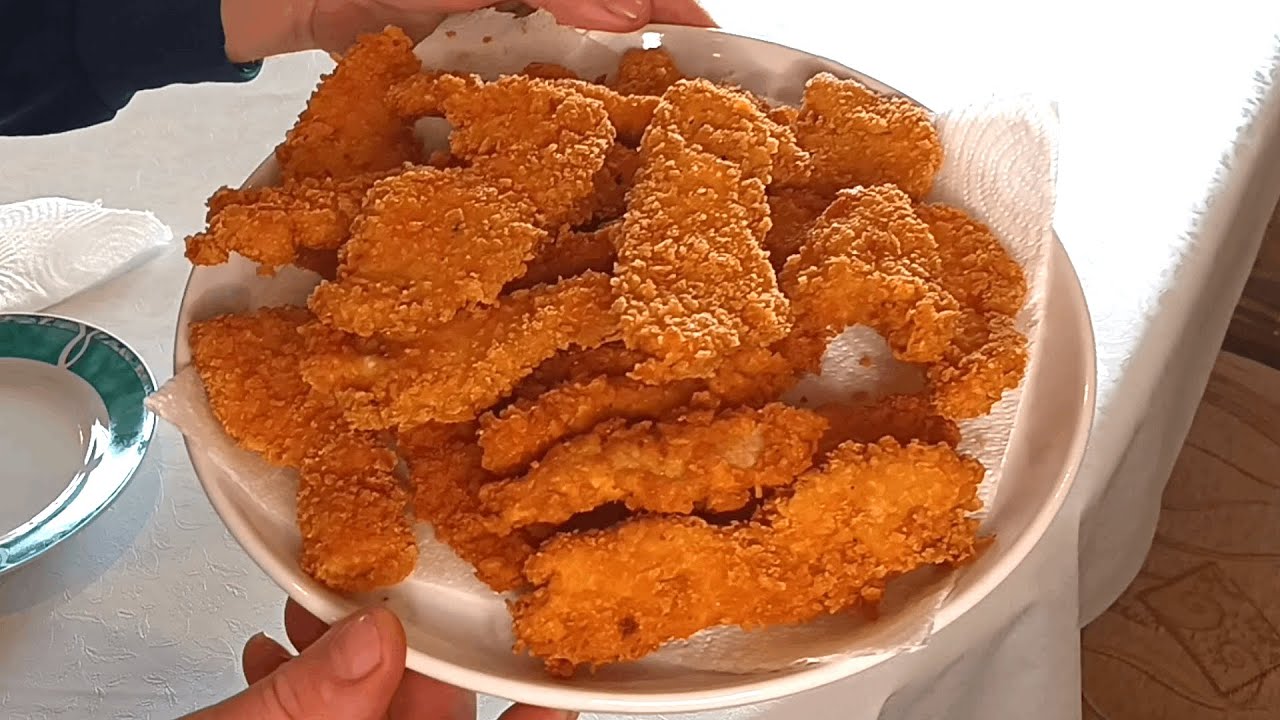PIEPT DE PUI CRISPY PENTRU PLATOUL DE PASTI - YouTube