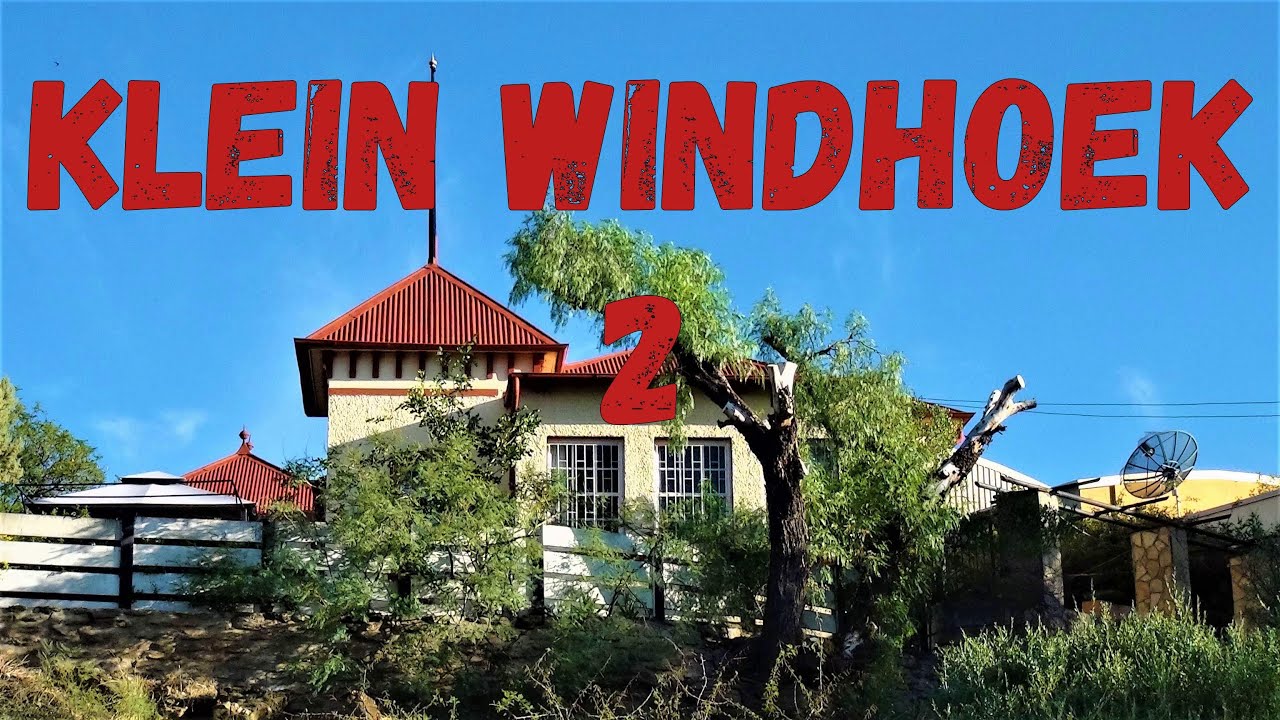 DRIVING THOUGH UPMARKET KLEIN WINDHOEK SUBURB IN WINDHOEK NAMIBIA ...
