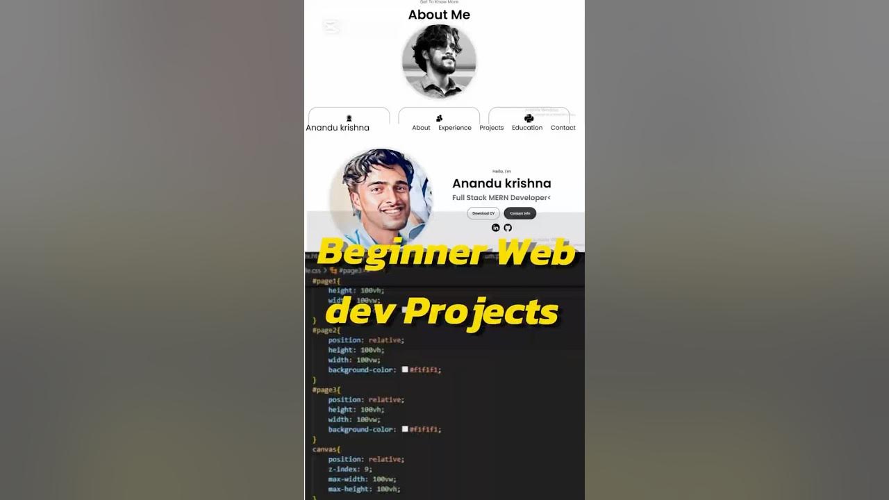 Portofolio website html css - YouTube