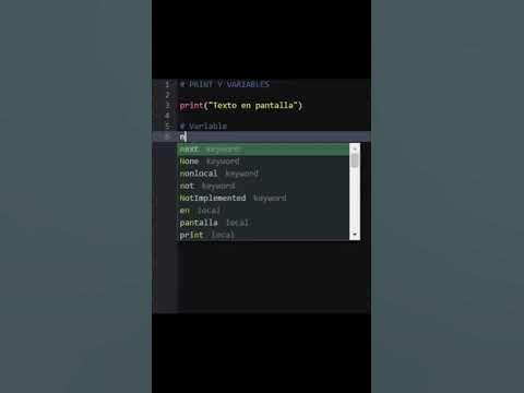 Python en 60s [1] Print/Variables #python #programacion #linux #development # #windows # ...