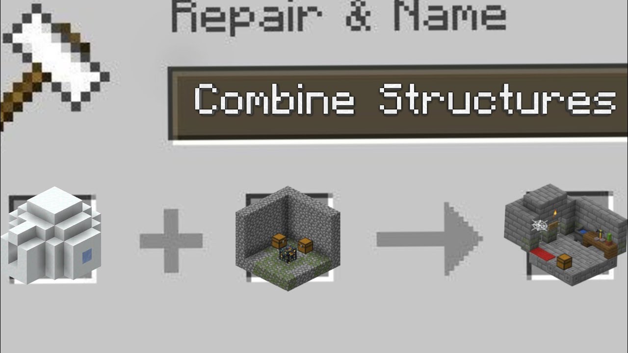 Minecraft, But You Can Combine Structures.. - YouTube