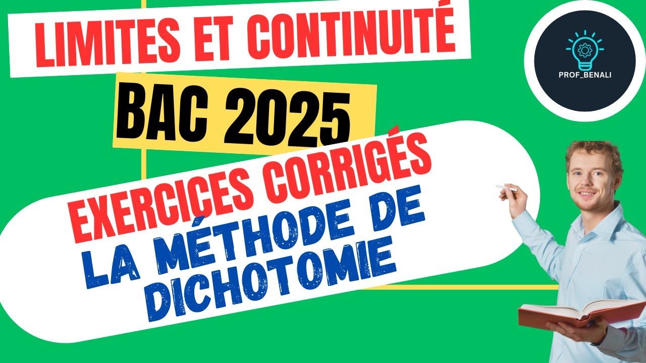 Exercices De Continuité: la méthode de Dichotomie - YouTube