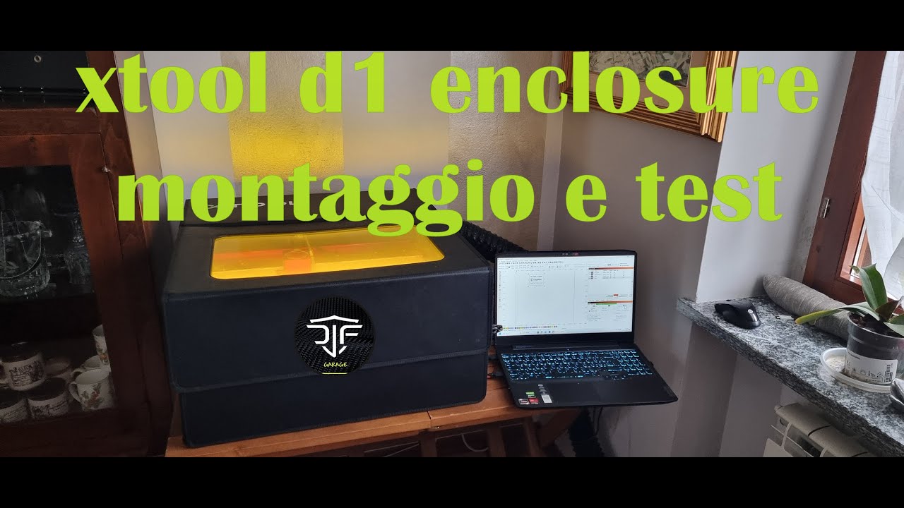 XTOOL D1 ENCLOSURE - ASSEMBLAGGIO E TEST - YouTube