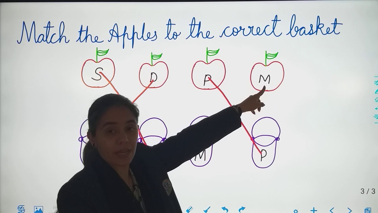 Class : Nursery // English // Match with the correct basket - YouTube