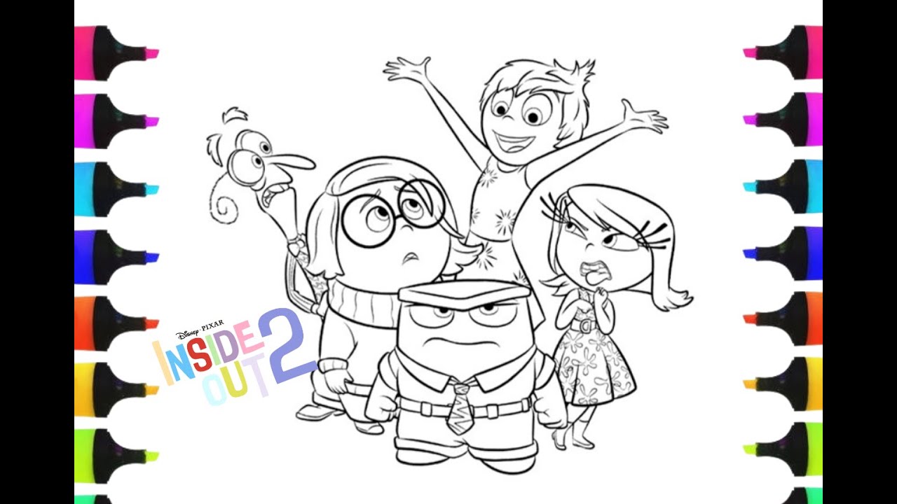 Inside Out 2 New Coloring Pages/Ncs music #insideout #insideout2 # ...