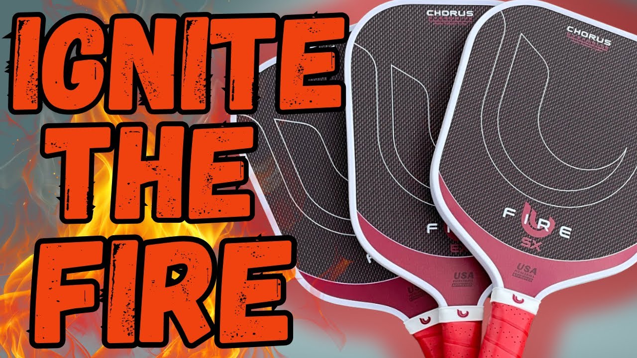Chorus Fire Pickleball Paddles Series Review: Big Power and Pop? - YouTube