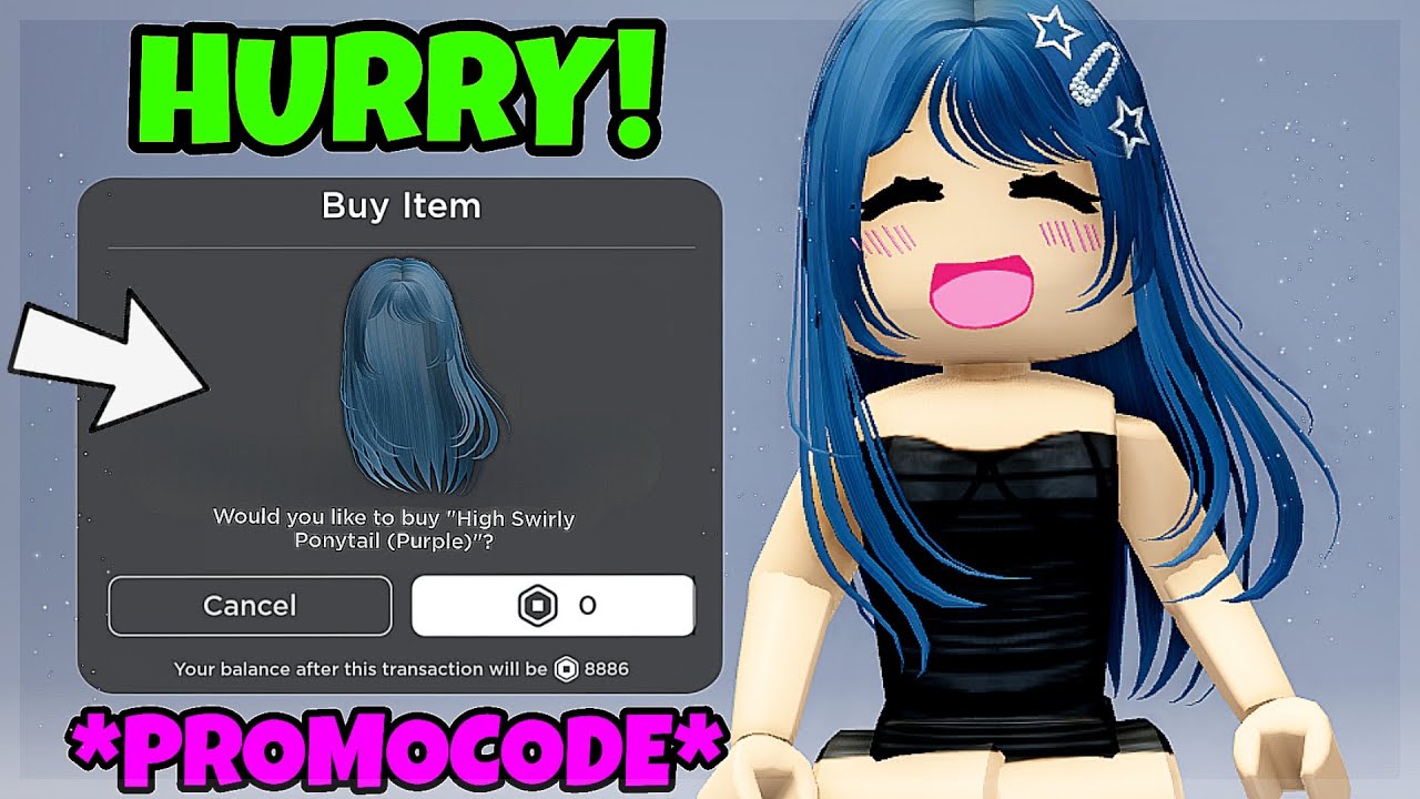 FREE HAIR & ITEMS CODES! ROBLOX - YouTube