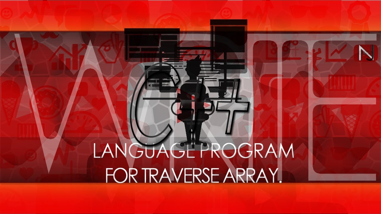 C Language Program For Traverse Array Youtube