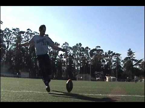 The Art of Place Kicking - 25 yard kick - YouTube