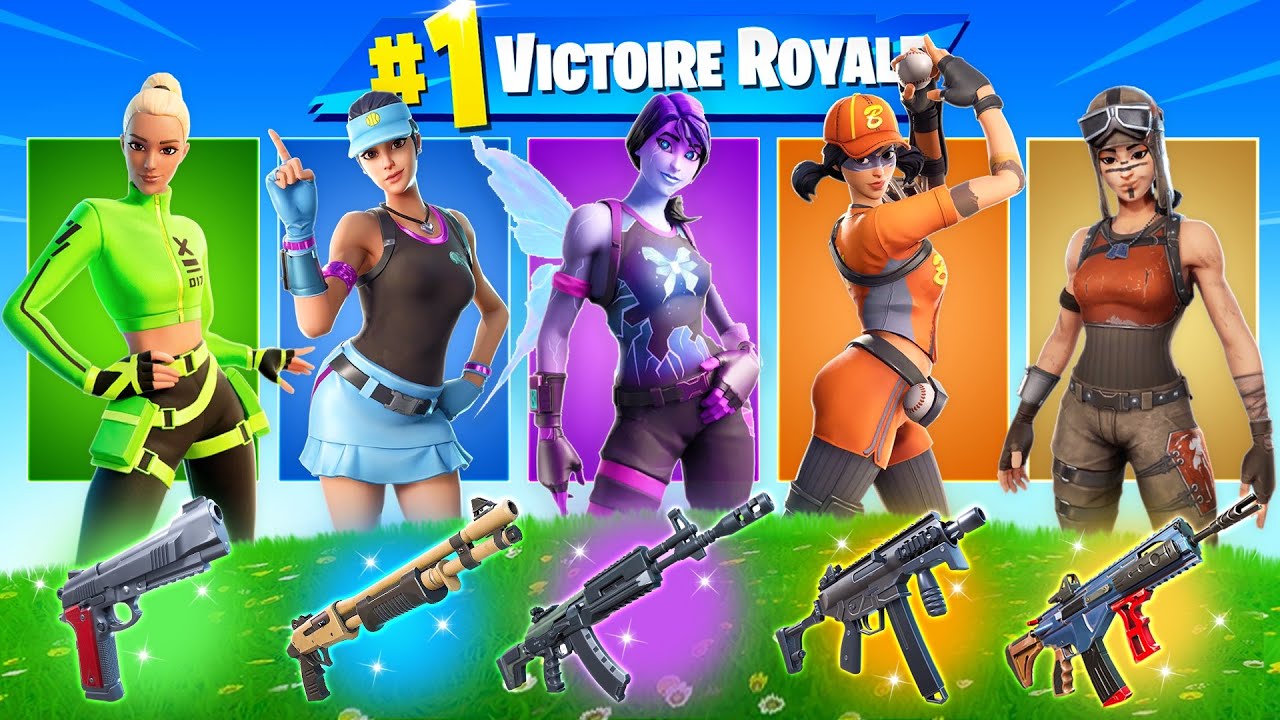 SKIN de FEMME ALÉATOIRE CHALLENGE ! Défi FORTNITE Battle Royale - YouTube