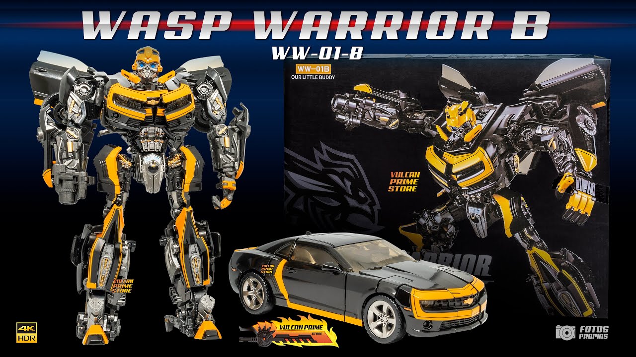 Bumblebee MPM Wasp Warrior Black WW01B - En Español - 4K - Transformers ...