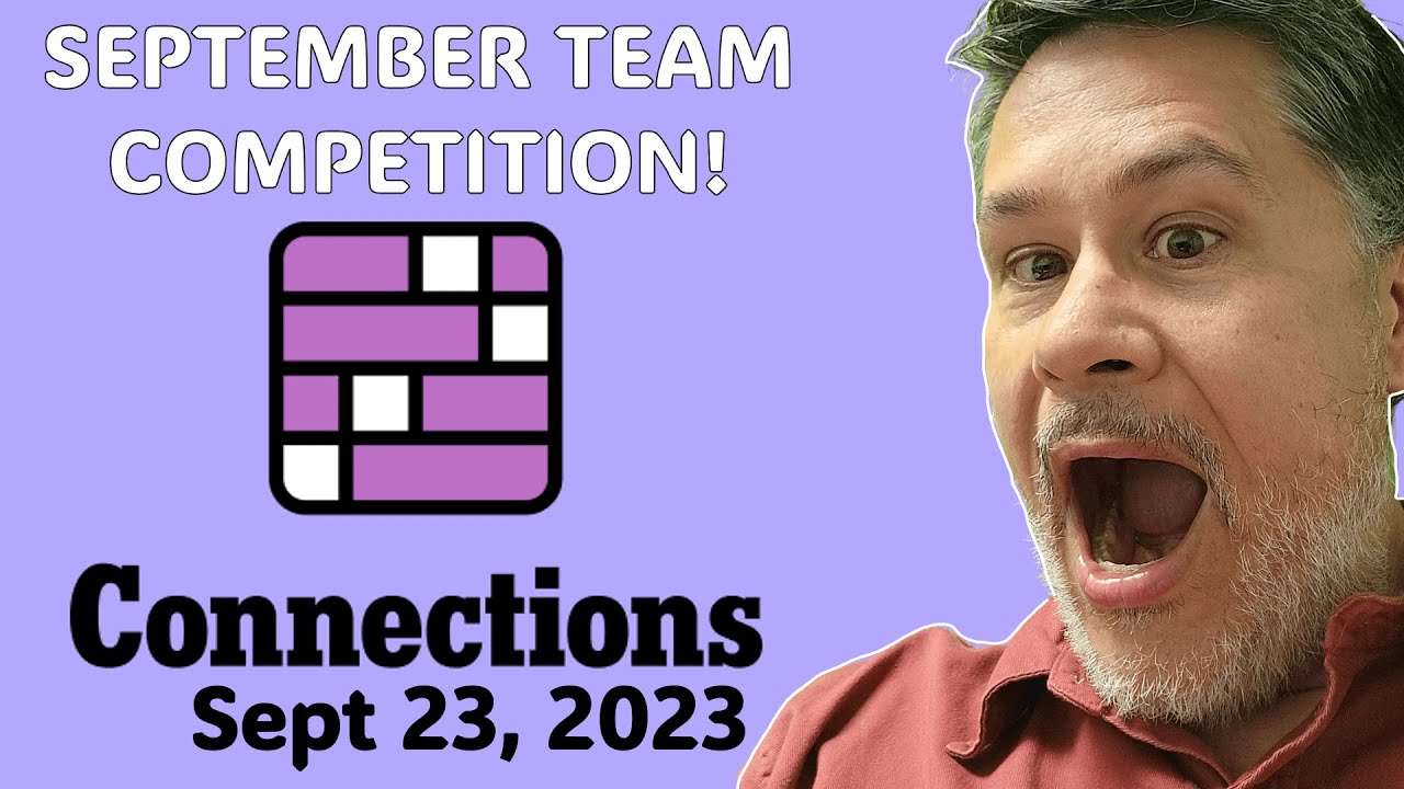 Connections For Saturday Sept 23 - YouTube