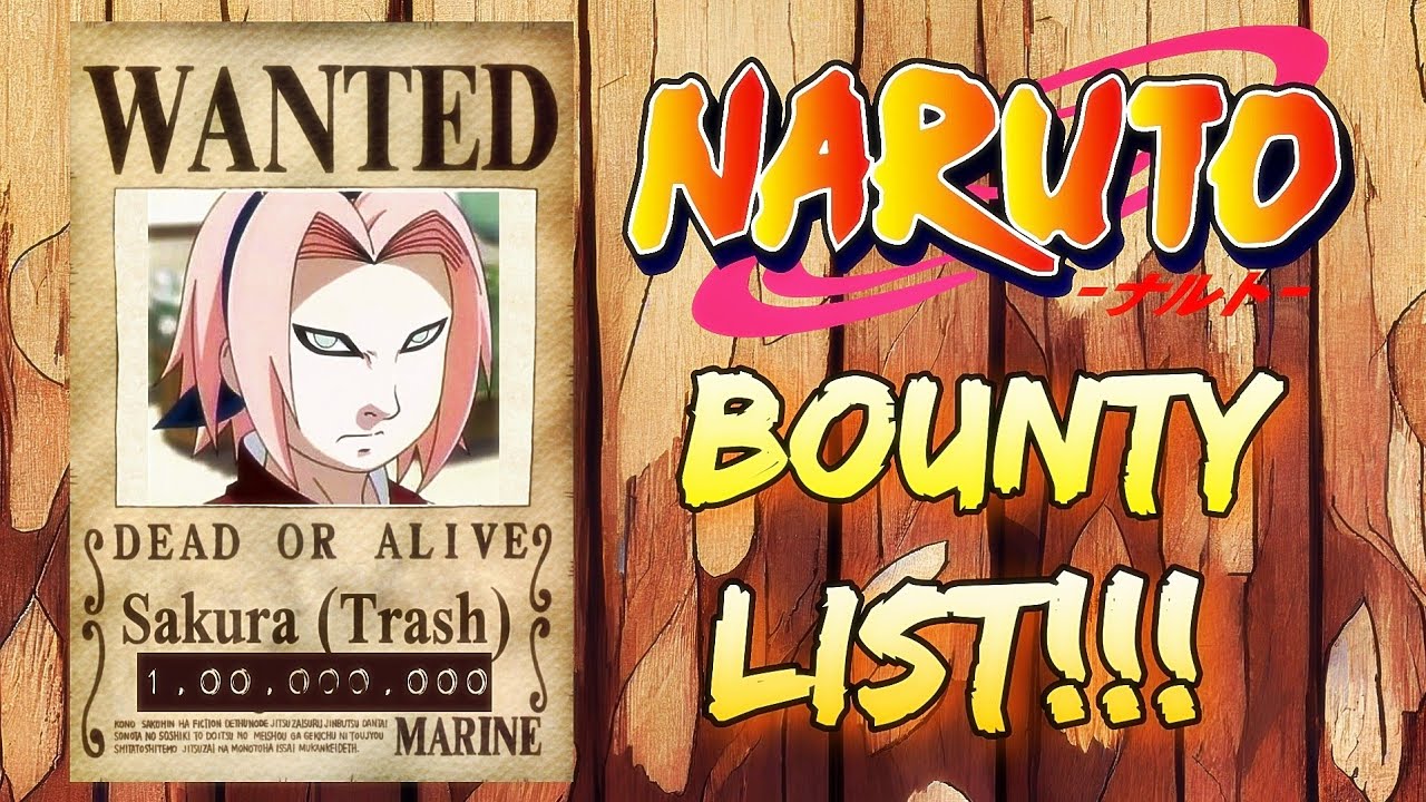 Giving Bounties To Every Naruto Verse Character!!! - YouTube