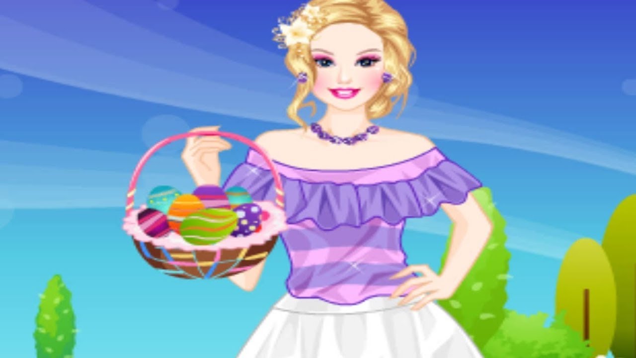 Barbie Easter Day Dress-Up - Disney Games for Kids - YouTube