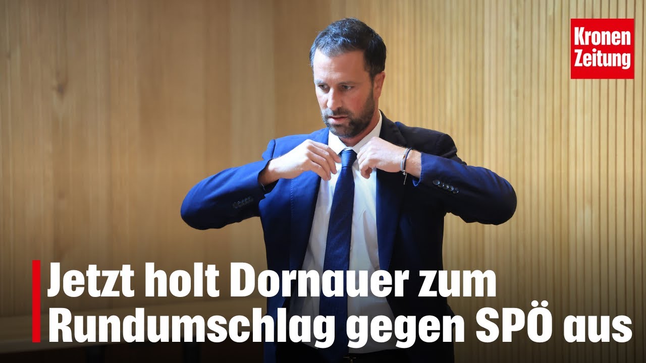 Jetzt holt Dornauer zum Rundumschlag gegen SPÖ aus | krone.tv NEWS ...