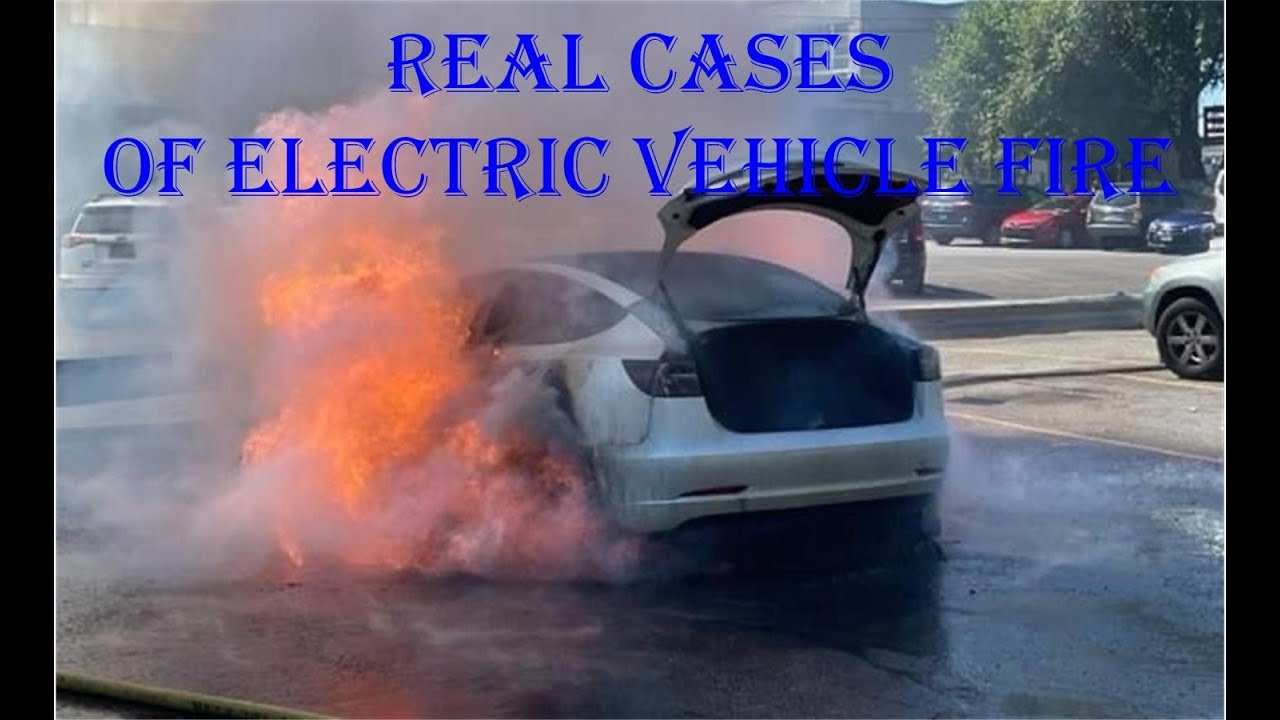 Real cases of electric vehicle fire. - YouTube