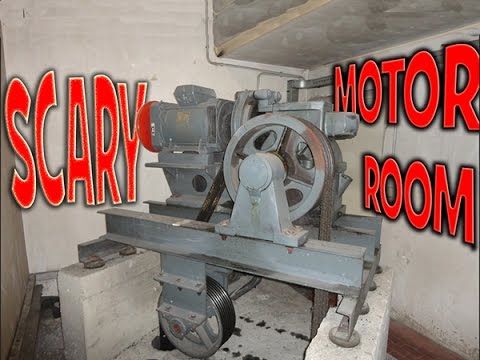 SCARY LIFT MOTOR ROOM. MrChay is NOT impressed haha! - YouTube