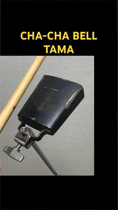 CHA-CHA BELL TAMA BLACK COWBELL 1 - YouTube
