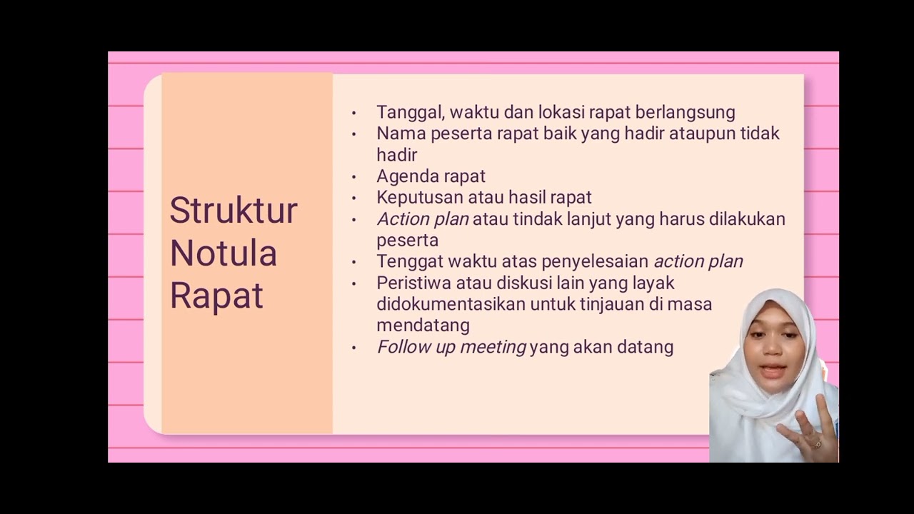 CARA MEMBUAT NOTULA RAPAT YANG BAIK DAN BENAR | TUGAS UTS NOTULENSI ...