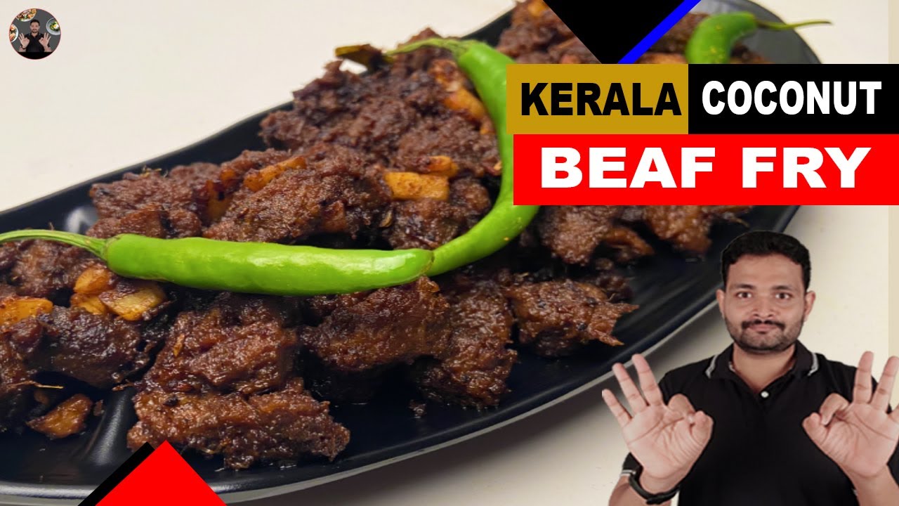 Kerala Style Dry Beef Coconut Fry Recipe | Tasty Beef Fry Recipe - YouTube