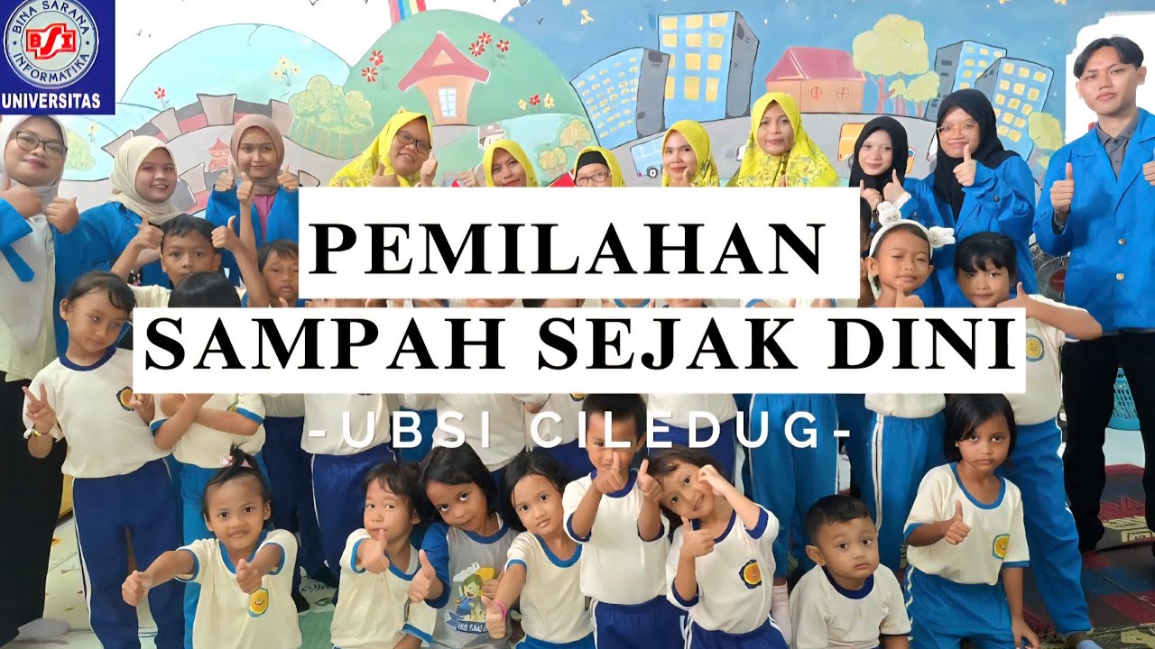 PENGABDIAN MASYARAKAT - Pemilahan Sampah Sejak Dini pada BKB Paud Tunas ...