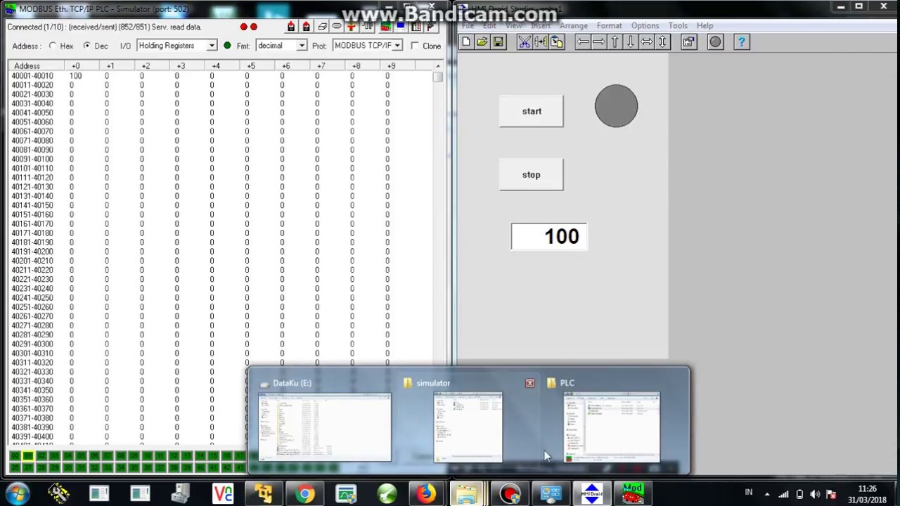 Cara Program HMI DROID dengan PLC - YouTube